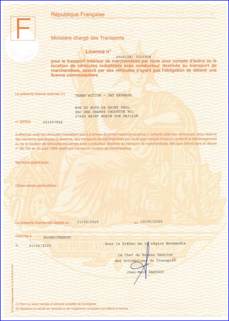 NOS AGREMENTS - JAT Express